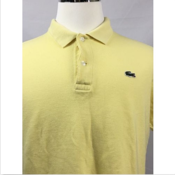 Lacoste | Shirts | Lacoste Men Lemon Yellow Polo Tshirt | Poshmark